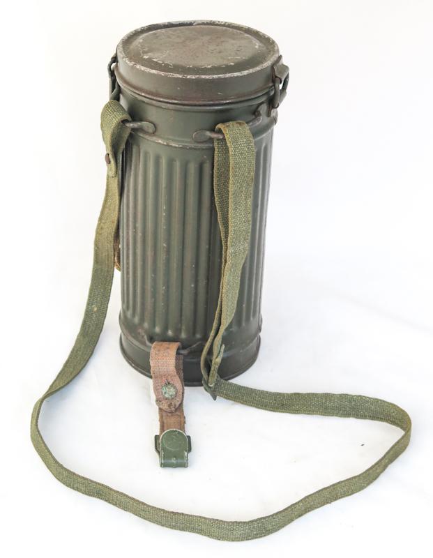 Dragoon Militaria | WW2 German Wehrmacht gas mask green GM38 and ...