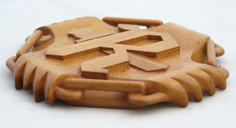 Dragoon Militaria | WW2 Finnish Rukajärvi-front wooden emblem