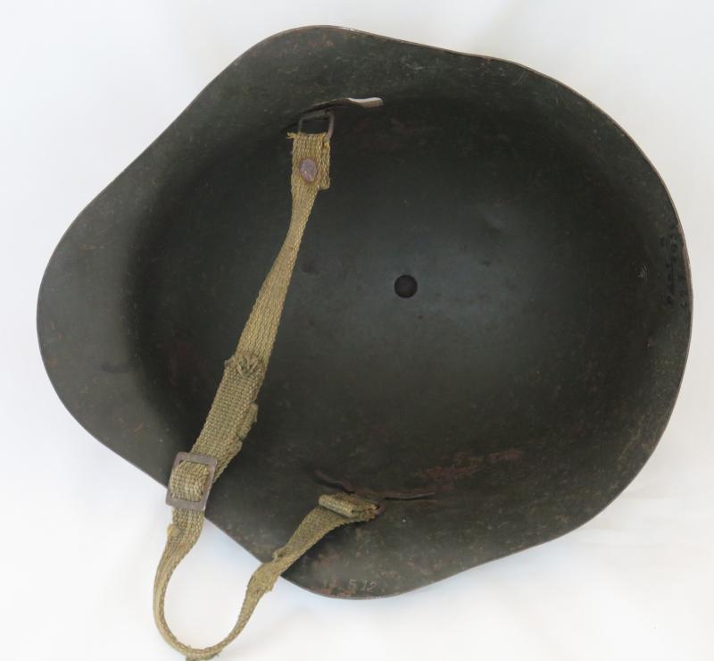 Dragoon Militaria | WW2 Finnish war trophy battle damage helmet Ssh36