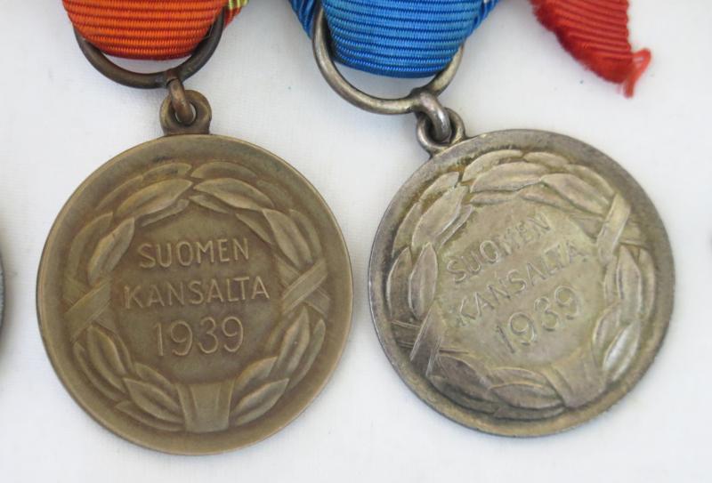 Dragoon Militaria | Finnish WW2 related 6 award medal bar - Border guards