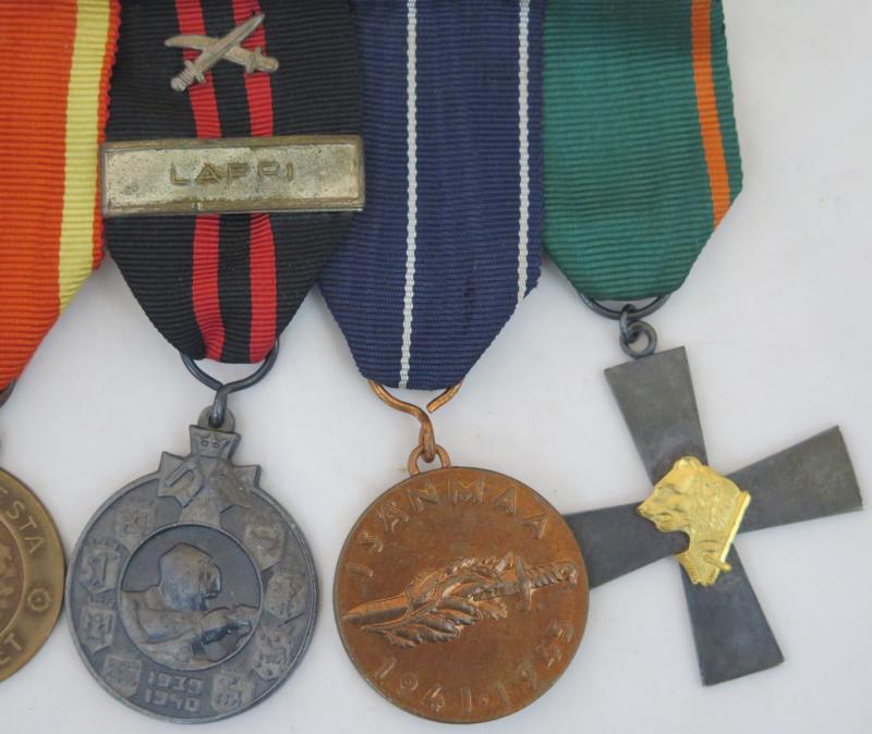 Dragoon Militaria | Finnish WW2 related 6 award medal bar - Border guards