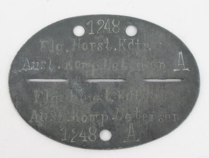 Dragoon Militaria | WW2 German Luftwaffe ID-disc - Fliegerhorst Uetersen