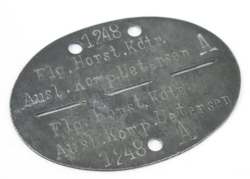 Dragoon Militaria | WW2 German Luftwaffe ID-disc - Fliegerhorst Uetersen